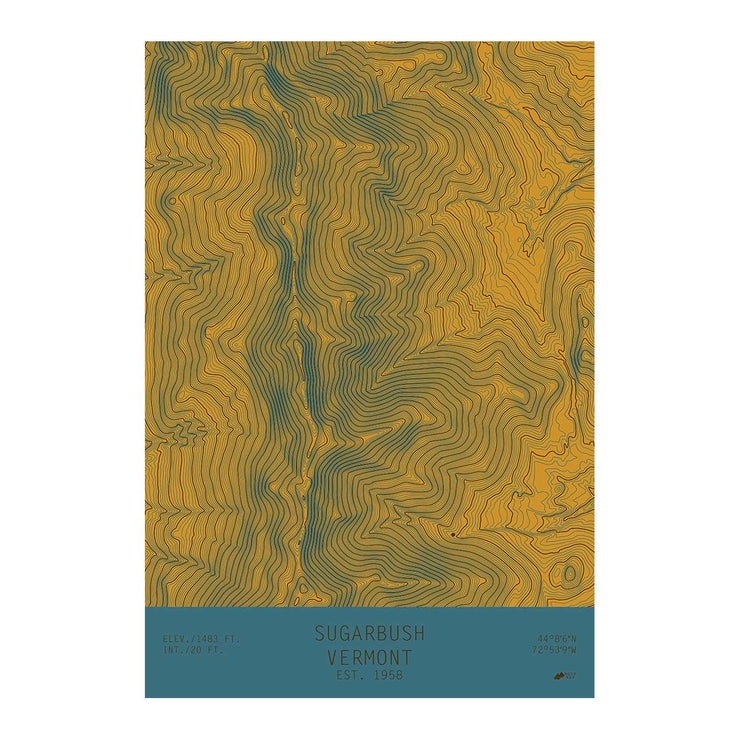 Sugarbush, Vermont-TOPO Series Map – Muir Way