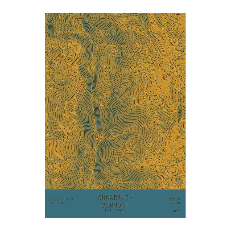 Sugarbush, Vermont-TOPO Series Map – Muir Way