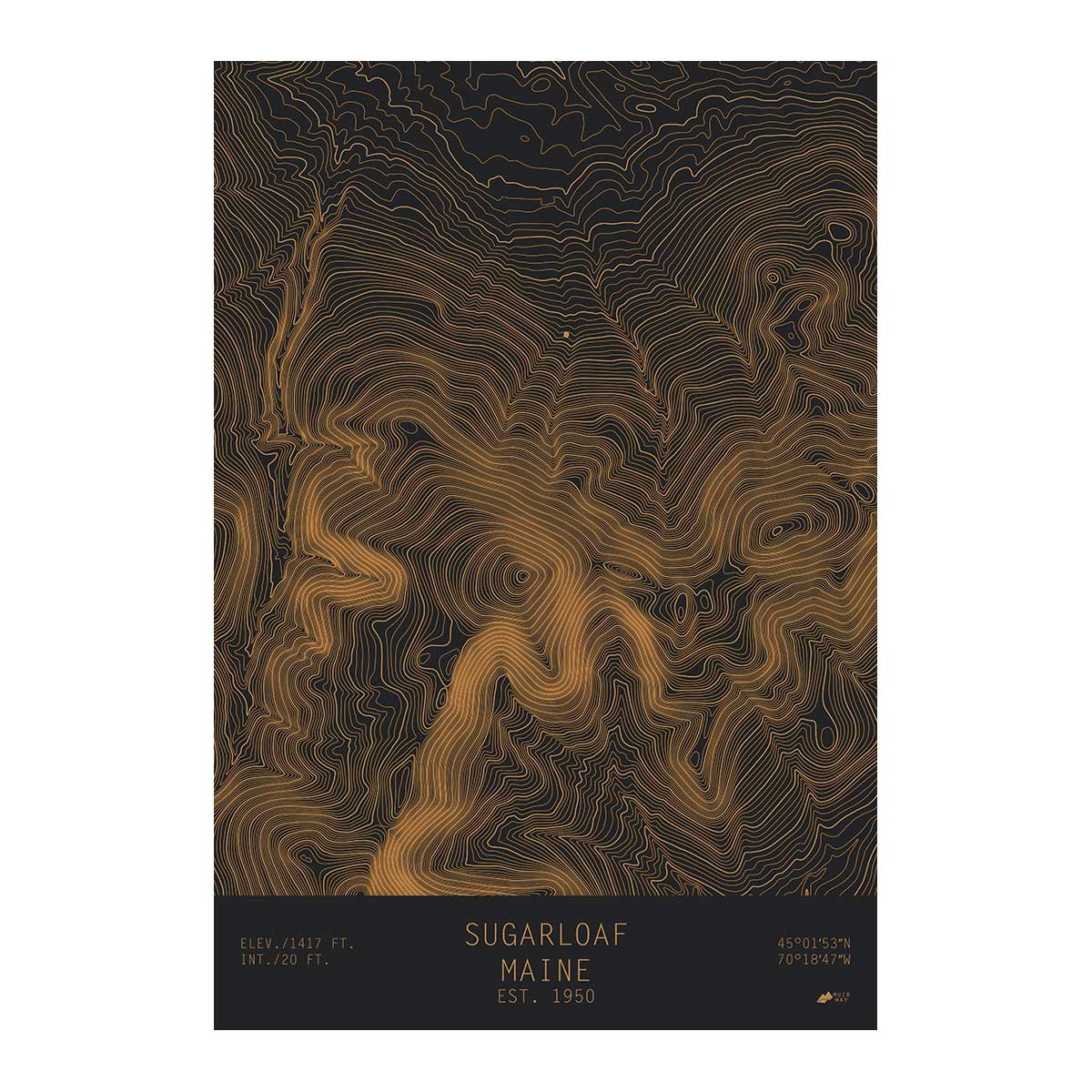 Sugarloaf, Maine-TOPO Series Map - Muir Way