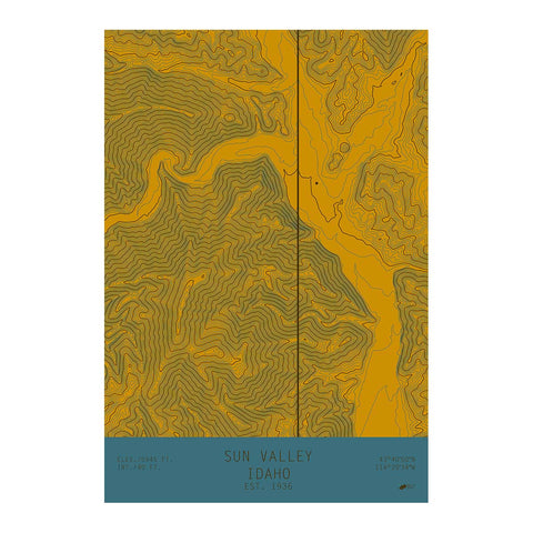 Sun Valley, Idaho-TOPO Series Map – Muir Way