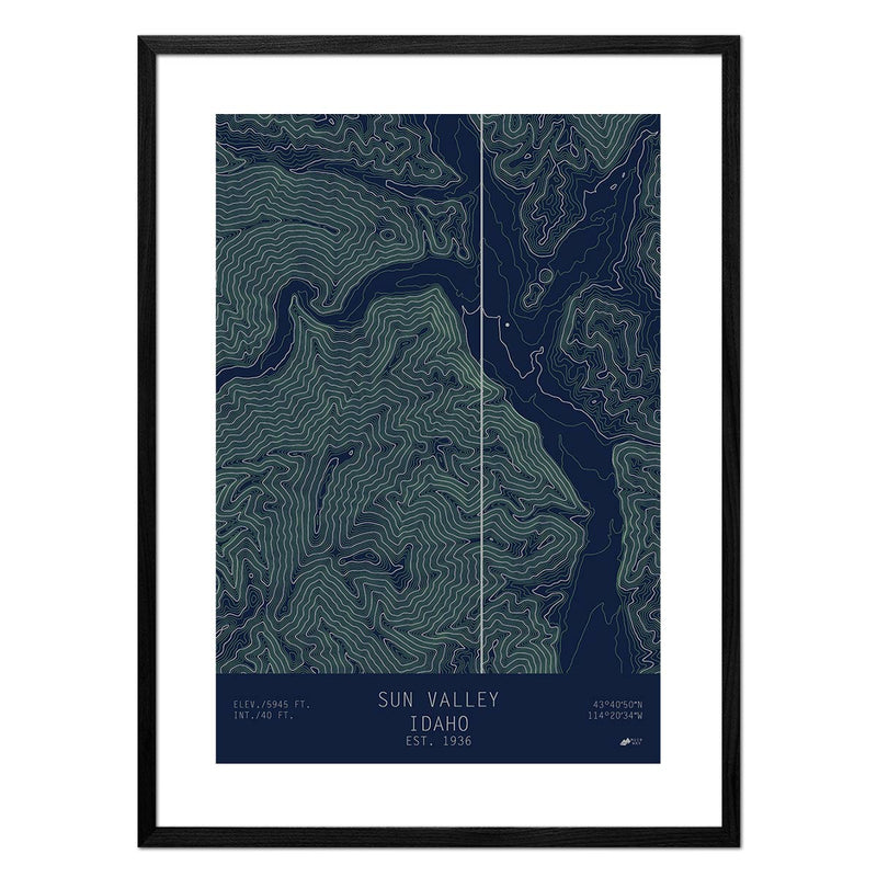 Sun Valley, Idaho-TOPO Series Map - Muir Way