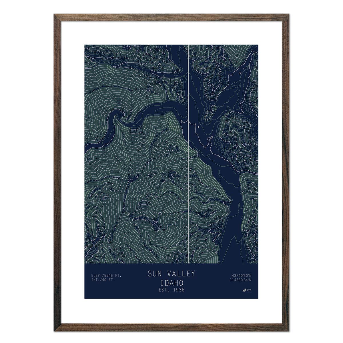 Sun Valley, Idaho-TOPO Series Map - Muir Way