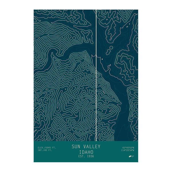 Sun Valley, Idaho-TOPO Series Map - Muir Way