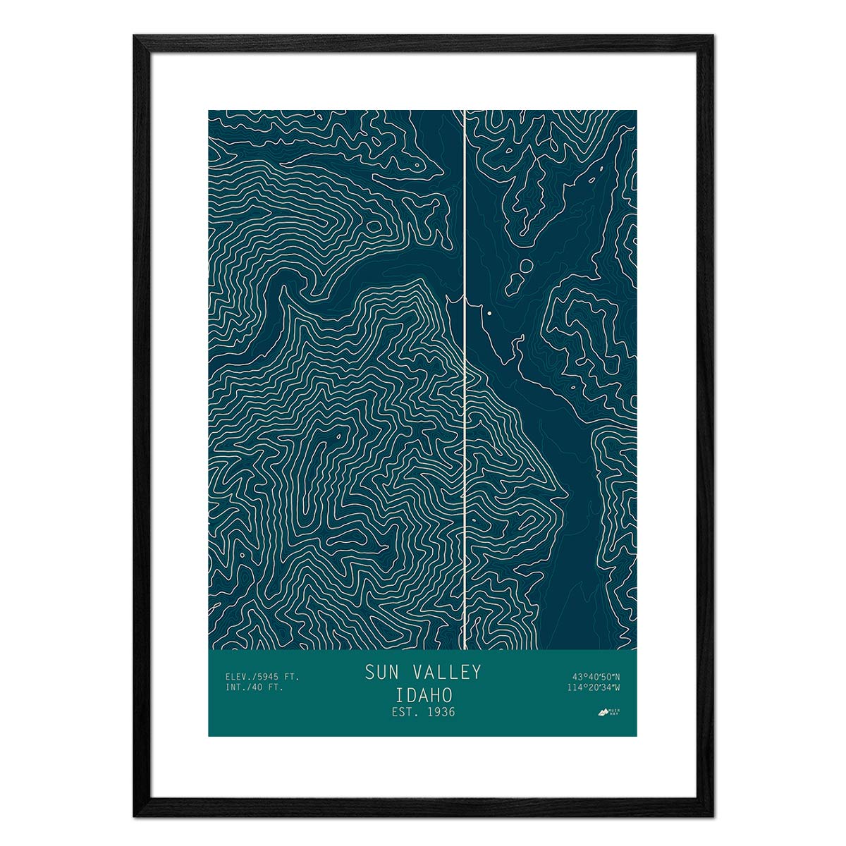 Sun Valley, Idaho-TOPO Series Map - Muir Way