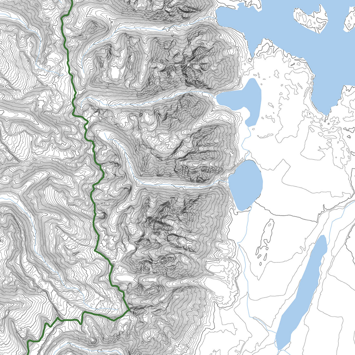 Teton Range Map-Range Series - Muir Way