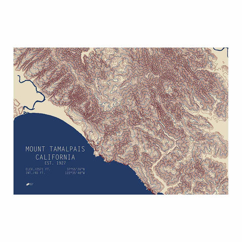 Tamalpais, California-TOPO Series Map – Muir Way