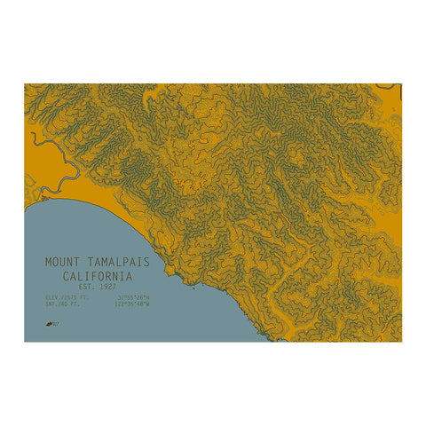 Tamalpais, California-TOPO Series Map – Muir Way
