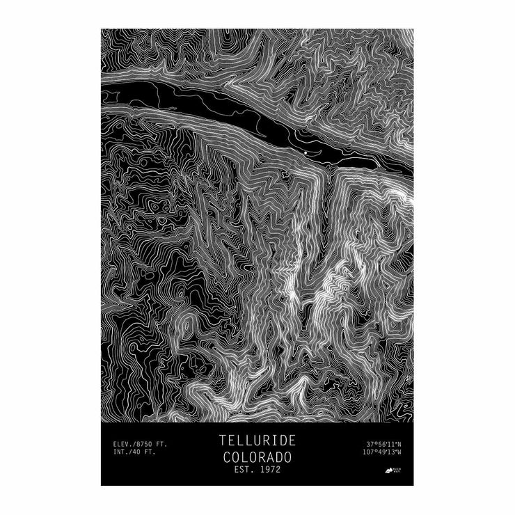 Telluride, Colorado-TOPO Series Map – Muir Way