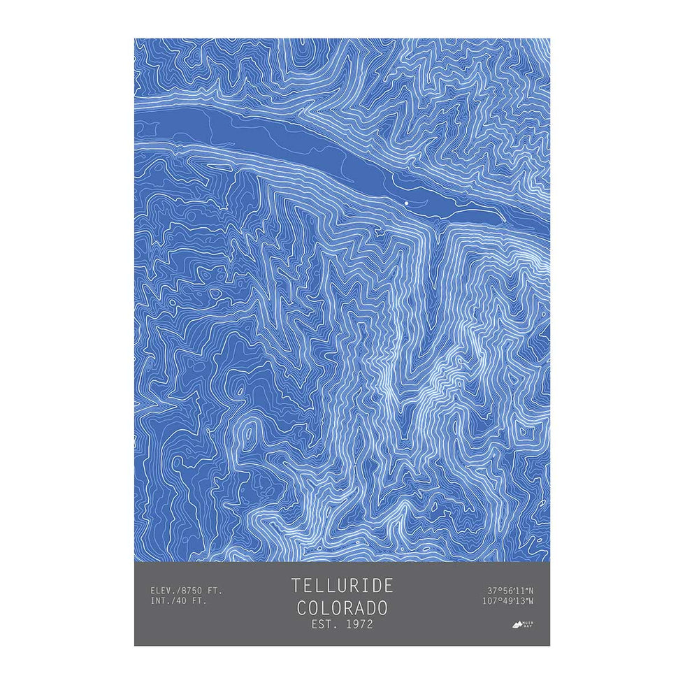 Telluride, Colorado-TOPO Series Map – Muir Way