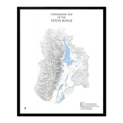 Teton Range Map-Range Series - Muir Way