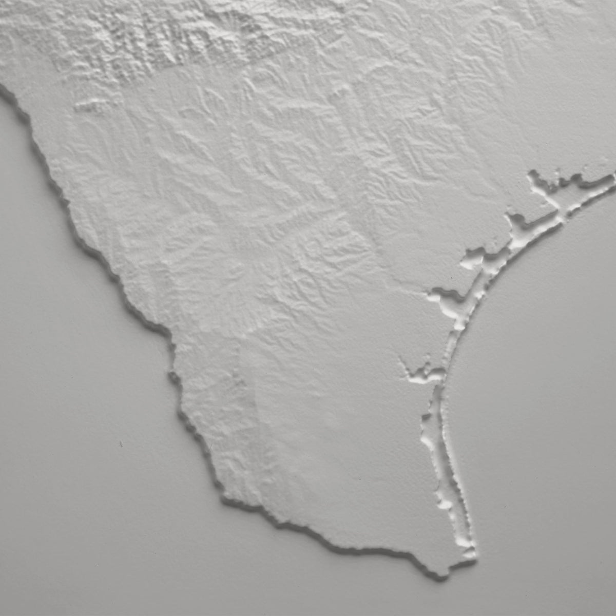3D Texas Raised Relief Map - Muir Way