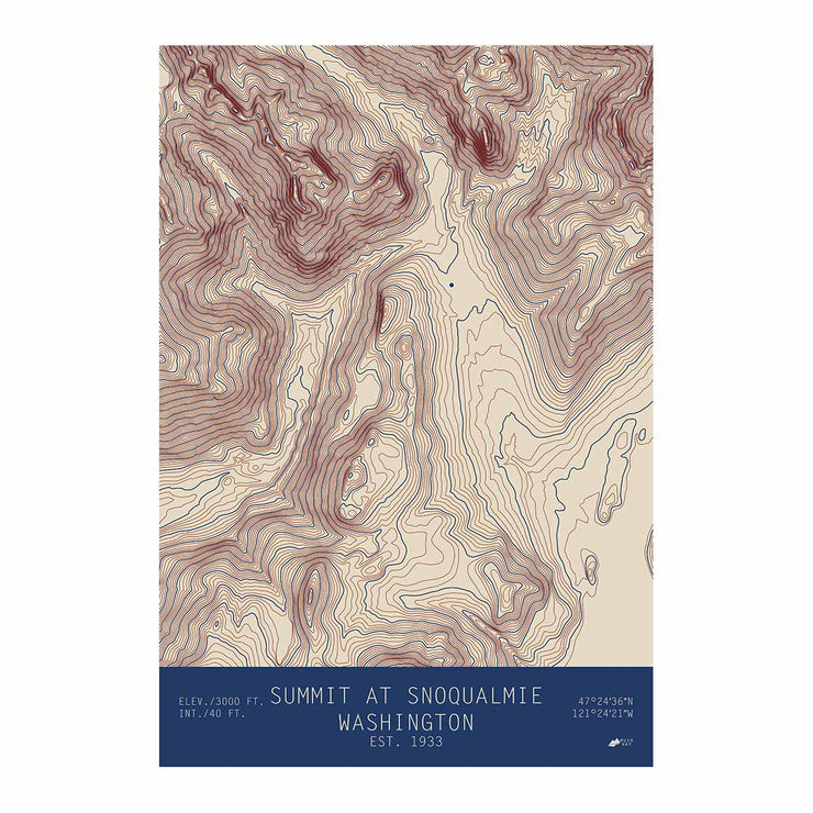 The Summit, Washington-TOPO Series Map – Muir Way