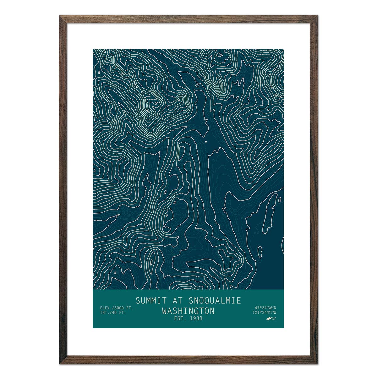 The Summit, Washington-TOPO Series Map - Muir Way