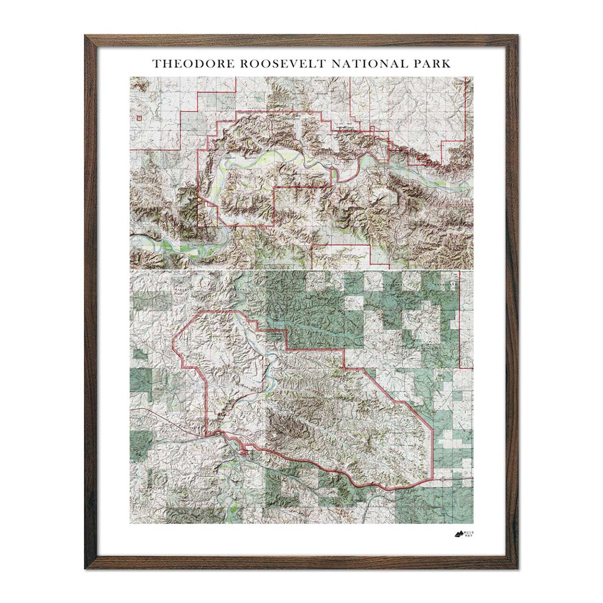 Theodore Roosevelt National Park Map