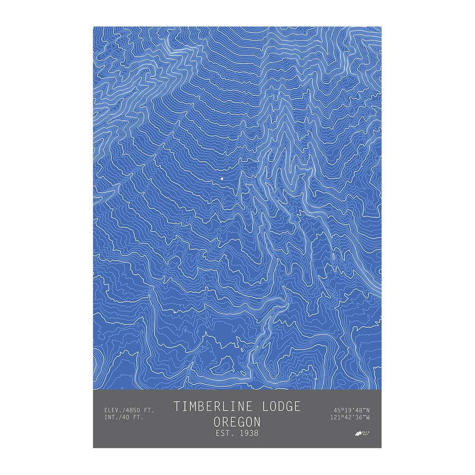 Timberline Lodge, Oregon-TOPO Series Map – Muir Way