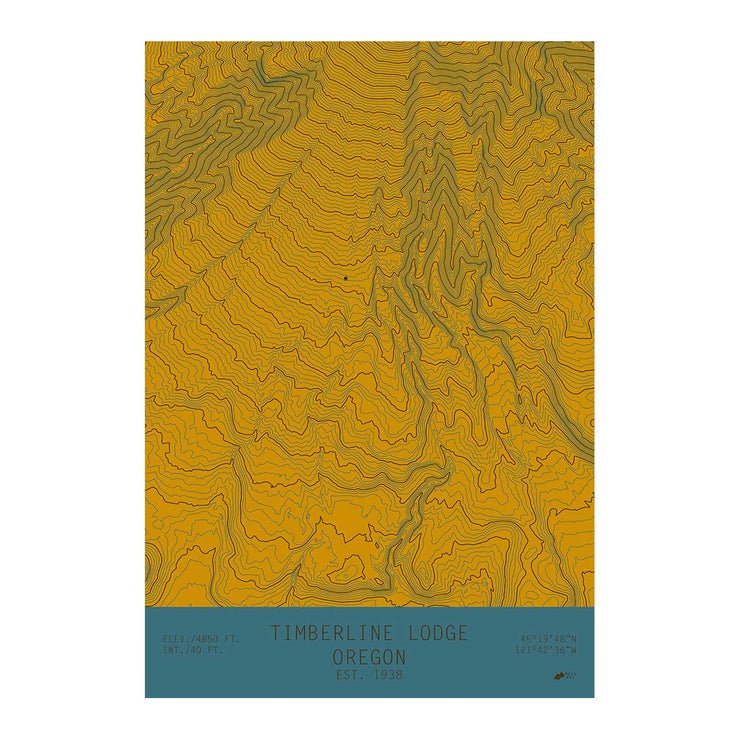 Timberline Lodge, Oregon-TOPO Series Map – Muir Way