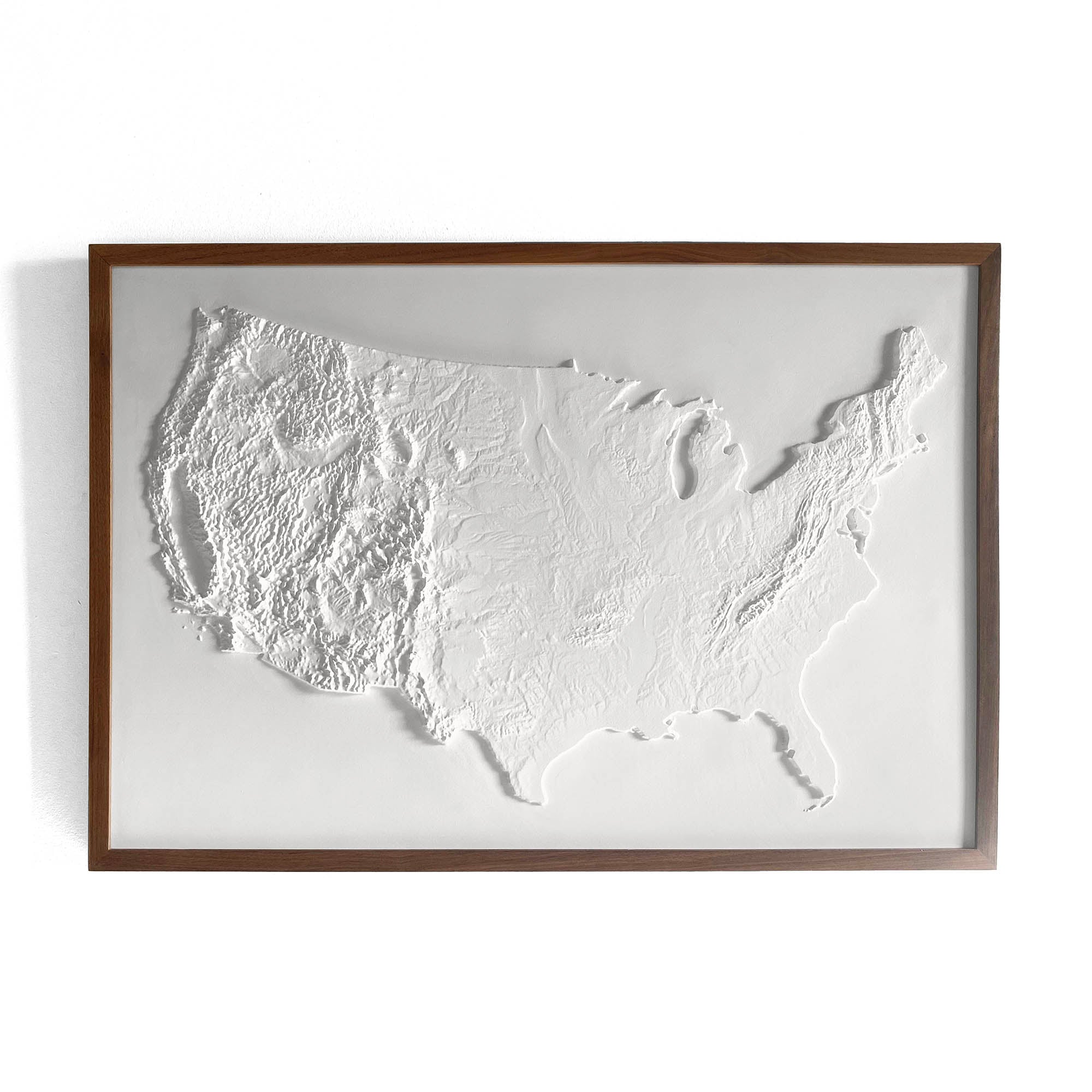 Shop Colorful Vintage 3D Raised Relief Map Prints | Muir Way