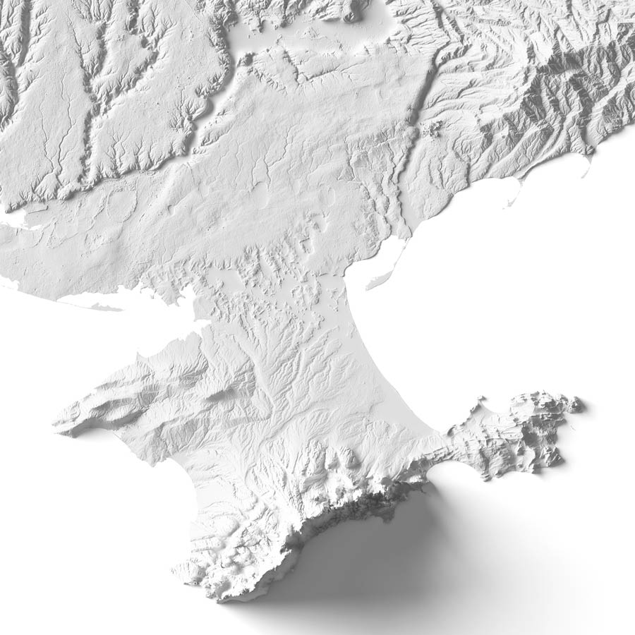 Ukraine Elevation Map – Muir Way