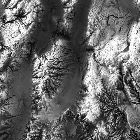Buy a Utah Elevation Map Print | Museum Quality from Muir Way