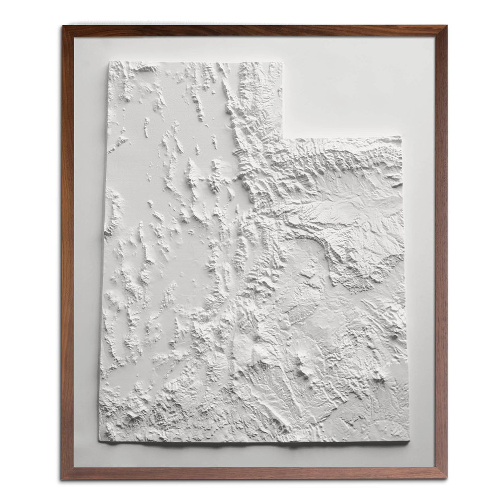 Utah Relief Maps, Hydrological Maps & Elevation Prints. - Muir Way