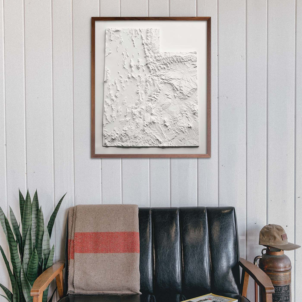 Utah Relief Maps, Hydrological Maps & Elevation Prints. – Muir Way