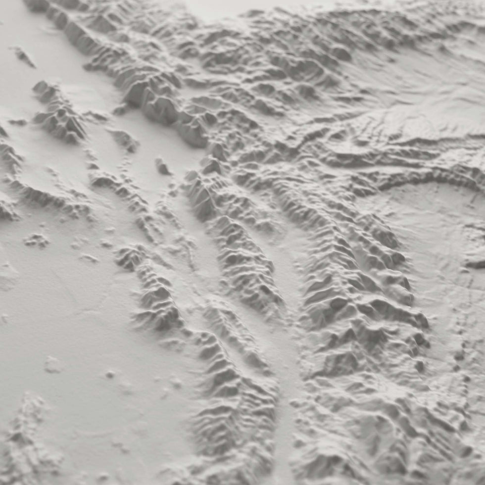 Utah Relief Maps, Hydrological Maps & Elevation Prints. – Muir Way