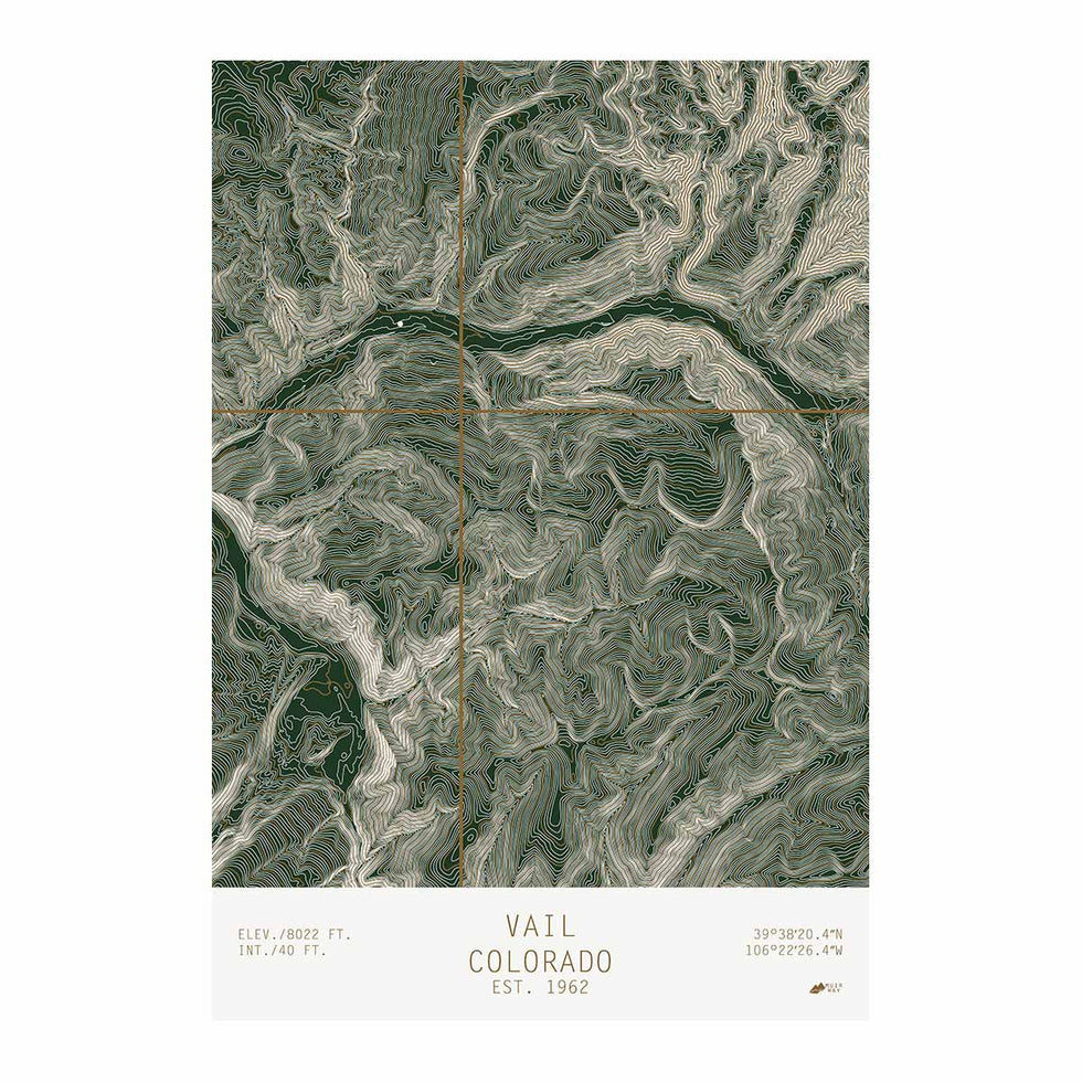 Vail, Colorado-TOPO Series Map – Muir Way