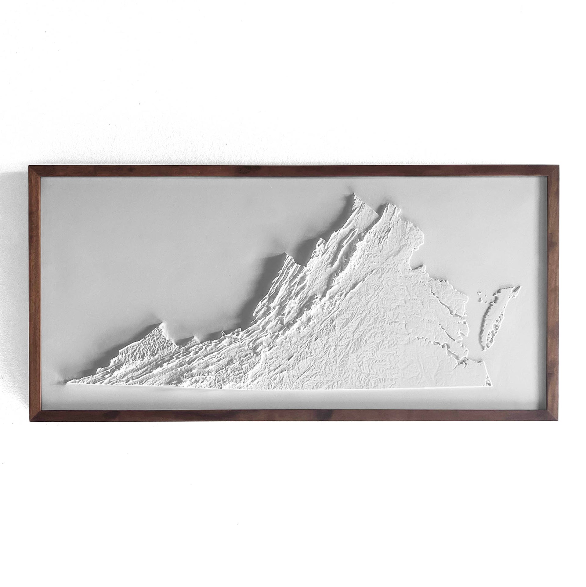 Virginia 3D Raised Relief Map – Muir Way
