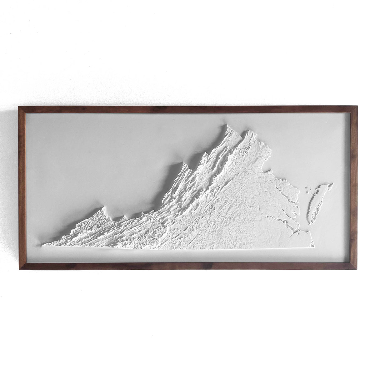 Virginia 3D Raised Relief Map - Muir Way