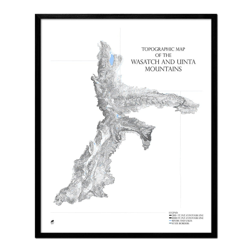 Wasatch Range Map-Range Series – Muir Way