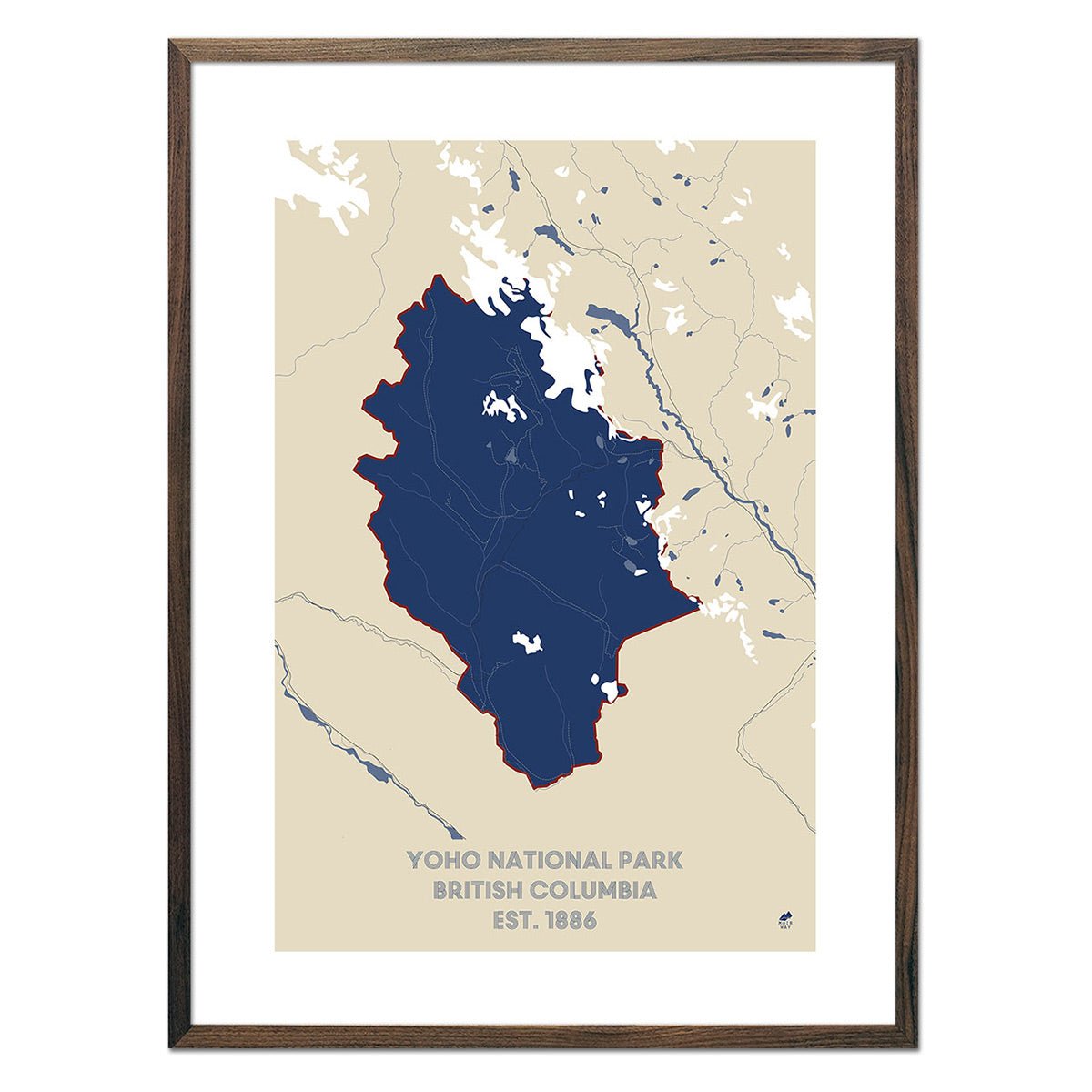 Yoho National Park Poster | Yoho National Park Map | Muir Way