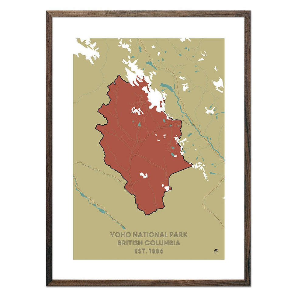 Yoho National Park Poster | Yoho National Park Map | Muir Way