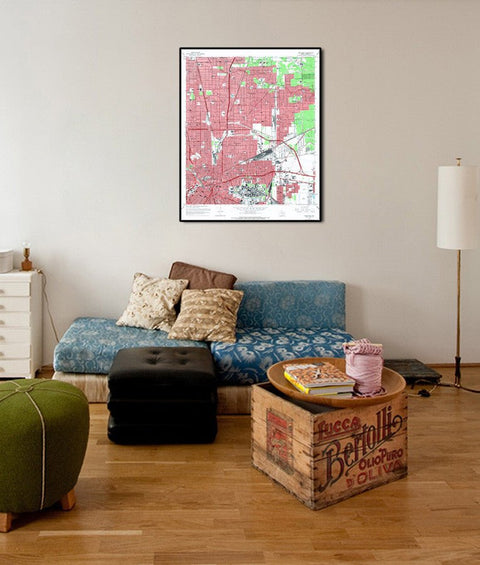 Houston, TX 1967 USGS Map – Muir Way